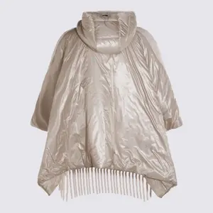 Herno Hooded Fringed Coat