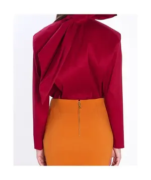 Saint Laurent Boxy Lavallière Top