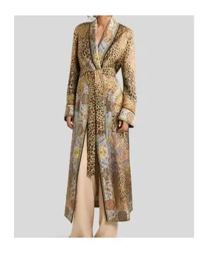 Etro Mixed Print Silk Coat