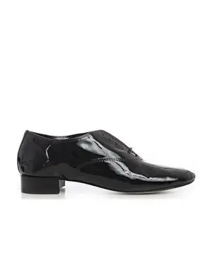 Repetto Glossed Leather Lace-up Oxfords