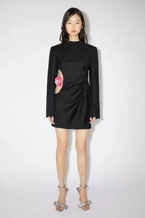 Acne Studios Logo Hollowed-out Dress
