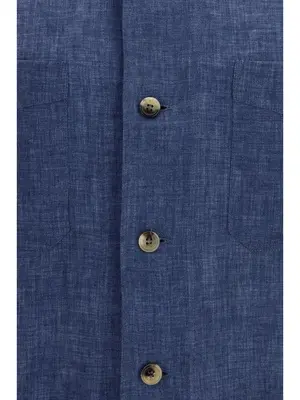 Brunello Cucinelli Patch Pocket Easy Fit Shirt