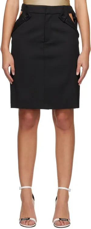 Coperni High-waisted Mini Skirt With Side Cutouts