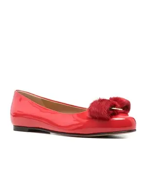 FERRAGAMO Vara Ballet Flat - Red