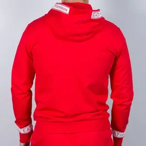 EA7 Zip-up Hooded Jacket With Logo Detail