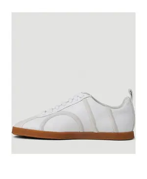 TOTEME Round Toe Lace-up Sneakers - White