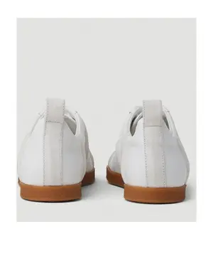 TOTEME Round Toe Lace-up Sneakers - White