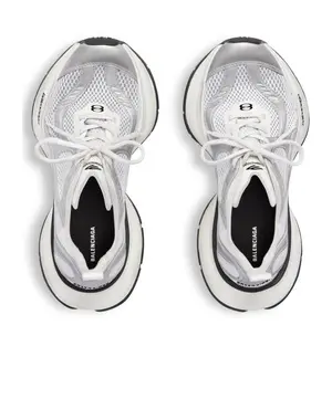 Balenciaga Circuit Low-top Sneakers - White And Silver