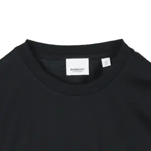 Burberry Vintage Check-detailed Crewneck T-shirt - Black
