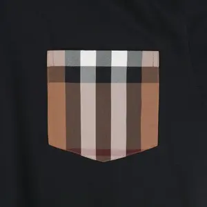 Burberry Vintage Check-detailed Crewneck T-shirt - Black