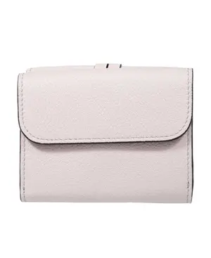 Chloé Logo Plaque Tri-fold Wallet - White