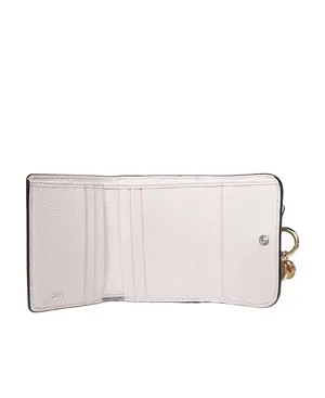 Chloé Logo Plaque Tri-fold Wallet - White