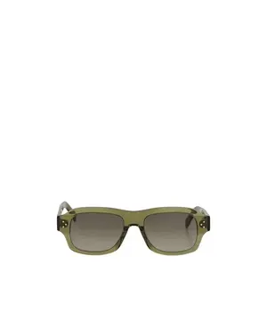 Celine Black Frame 61 Sunglasses - Green