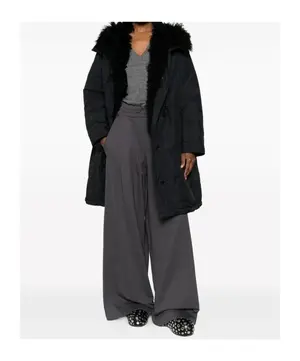 YVES SALOMON Faux Fur-trimmed Drawstring Jacket