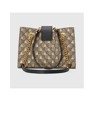Gucci Padlock Small Shoulder Bag With Gg Bees Motif