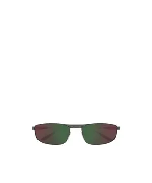 Balenciaga Rectangular Frame Sunglasses - Black