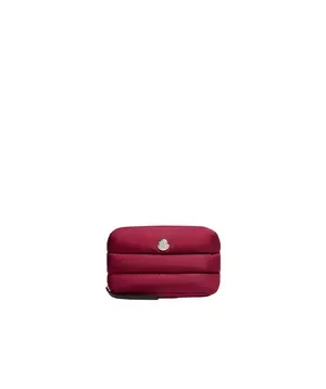 Moncler Caradoc Quilted Beauty Case - Deep Red