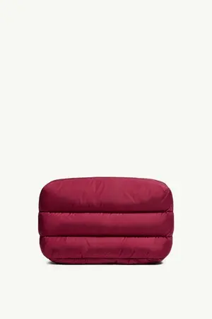 Moncler Caradoc Quilted Beauty Case - Deep Red