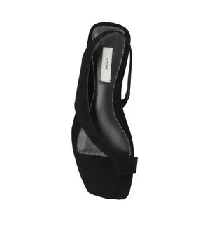 TOTEME Thong Strapped Flat Sandals - Black