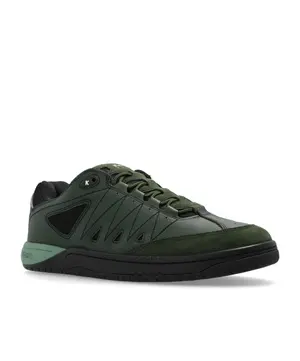 Kenzo Lace-up Round Toe Sneakers - Black