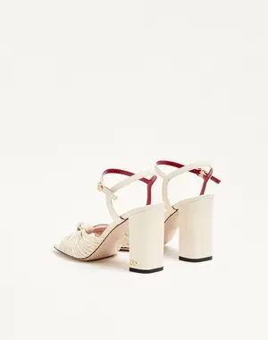 Valentino Garavani Annet Knotted Ankle-strap Sandals - Ivory