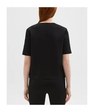 Theory Short-sleeved Crewneck Jersey T-shirt - Black