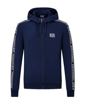 EA7 Casual Coat With Logo Detail