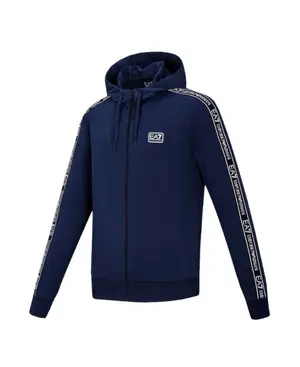 EA7 Casual Coat With Logo Detail