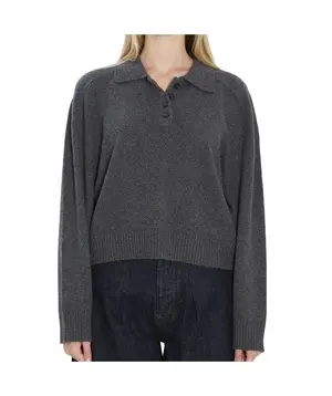 Loulou De Saison Cashmere Polo Knitwear - Black