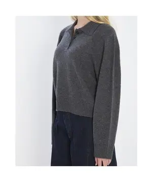 Loulou De Saison Cashmere Polo Knitwear - Black
