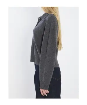 Loulou De Saison Cashmere Polo Knitwear - Black