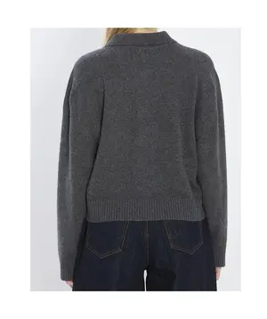 Loulou De Saison Cashmere Polo Knitwear - Black
