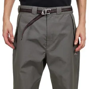 ROA Centipede Buckle Wide-leg Pants