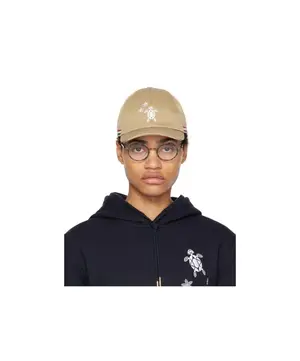 Thom Browne Embroidered Cotton Cap - Black