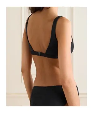 Loulou De Saison Hephaistos Stretch-cloqué Bikini Top