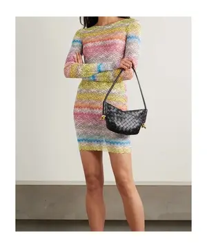 Missoni Printed Tulle Long-sleeve Dress
