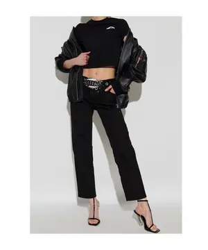 Dsquared2 Jenna Straight Leg Jeans - Black
