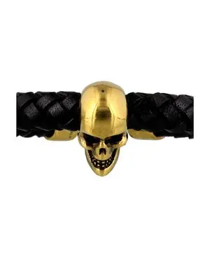 Alexander McQueen Skull Braided Bracelet