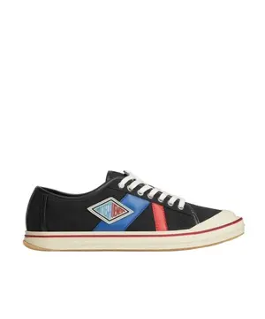Bottega Veneta Eliot Low-top Canvas Sneakers With Leather Trims