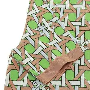 Tory Burch Short Sleeve Patterned Sweater