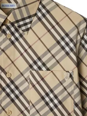 Burberry Long Sleeved Checked Shirt