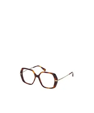 Max Mara Full Frame Eyeglasses - Dark Havana/shiny Pale Gold