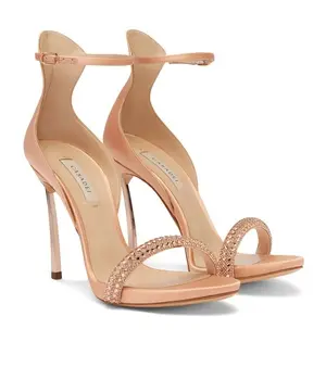 Casadei Blade Stratosphere Buckled Sandals - Nude