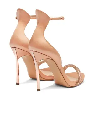 Casadei Blade Stratosphere Buckled Sandals - Nude