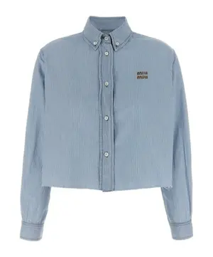Miu Miu Striped Chambray Shirt