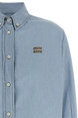 Miu Miu Striped Chambray Shirt