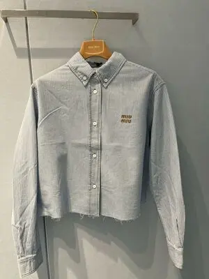 Miu Miu Striped Chambray Shirt