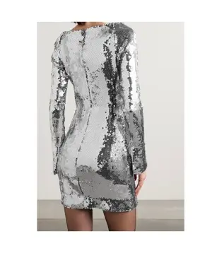 16Arlington Solare Sequined Tulle Mini Dress