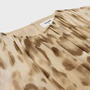 Celine Draped Mini Dress In Silk Muslin