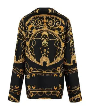 MARINE SERRE Printed Ornament Jewelry Buttoned Shirt